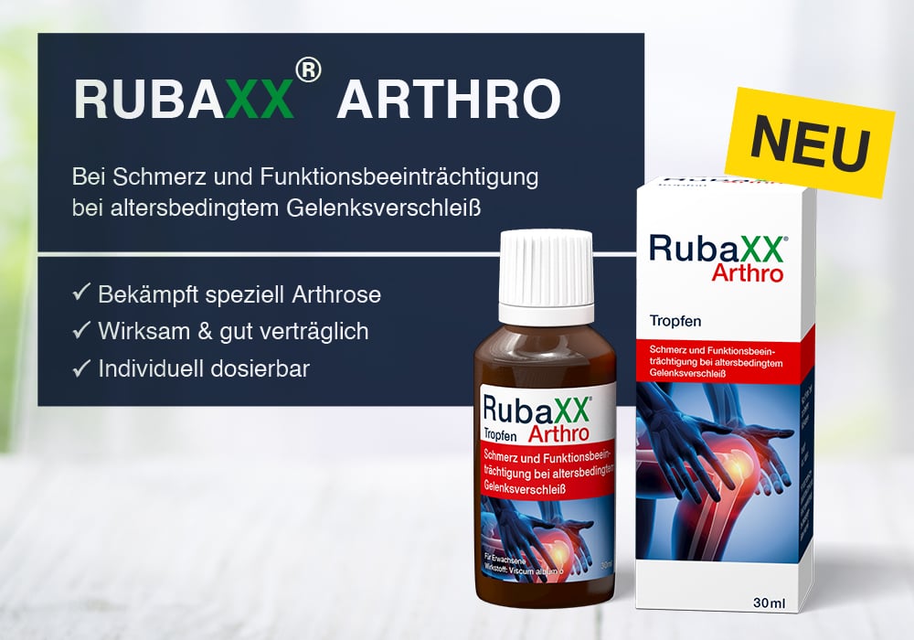 Rubaxx Arthro - Speziell bei Arthrose